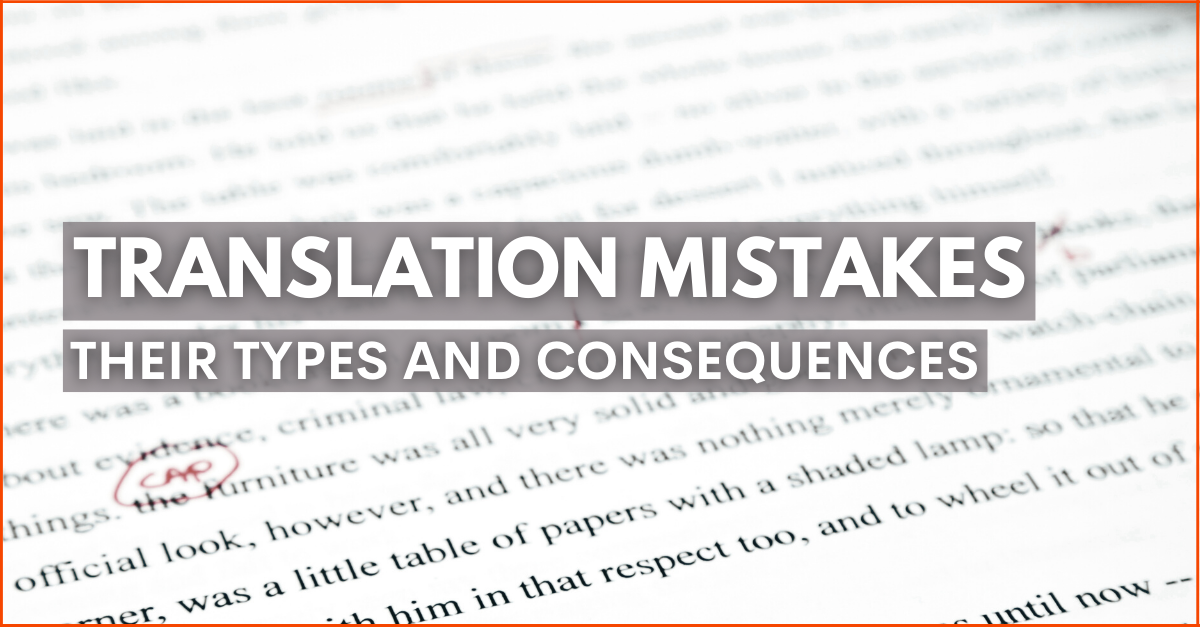 Translation mistakes – their types and consequences
